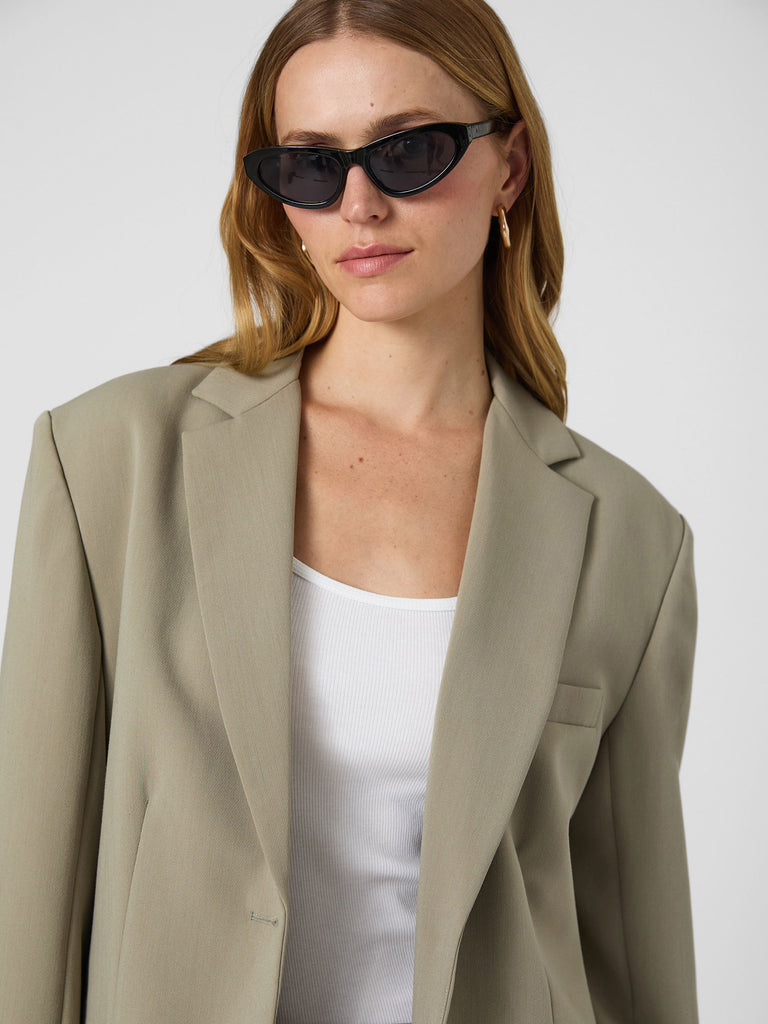 Azra Twill Blazer Light Olive | French Connection US