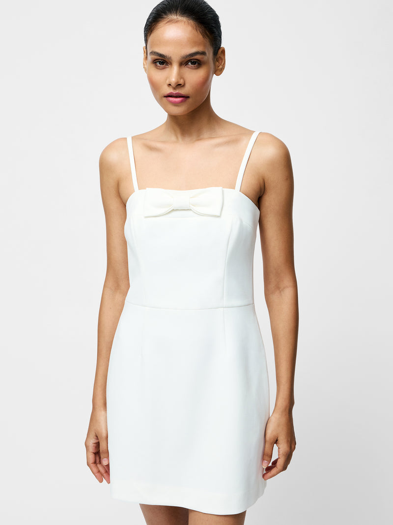 Whisper Strapless Bow Mini Dress Summer White | French Connection US