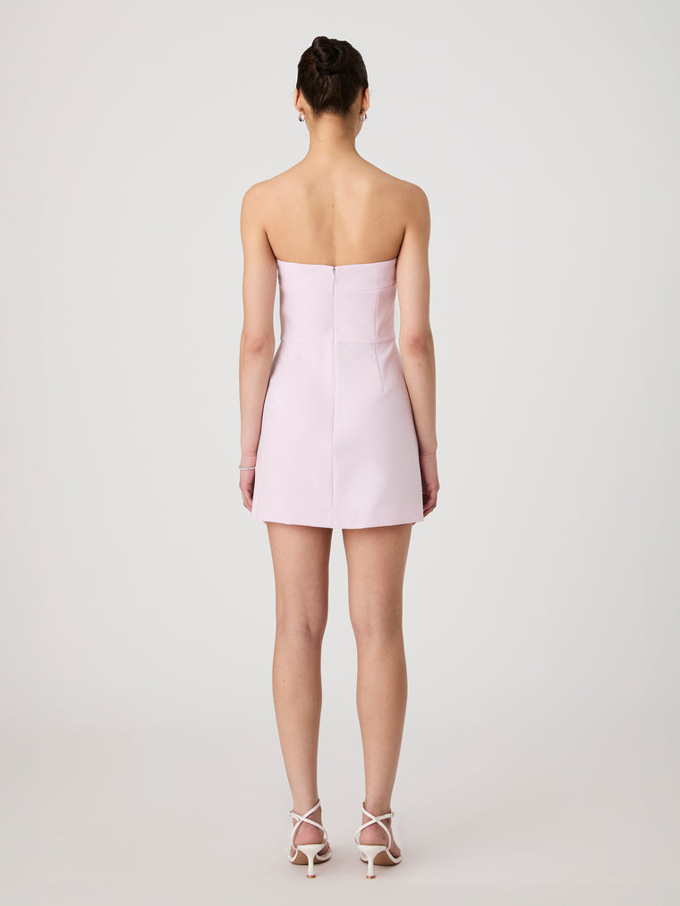 Whisper Strapless Bow Mini Dress Sweet Pink | French Connection US